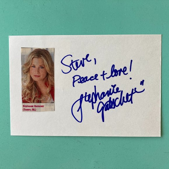 Autograph | Other | Stephanie Gatschet Signed Inscribed Index Card 4x6 ...